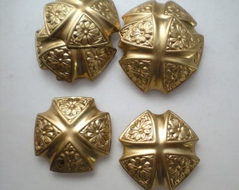 12 Brass Small Mirror Rosettes ZC104 - Etsy