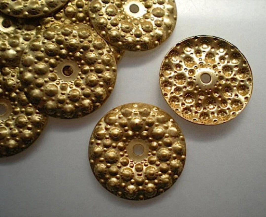 12 Brass Mirror Rosettes ZC113 - Etsy