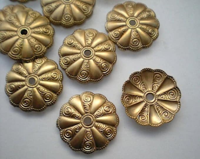 12 Brass Mirror Rosettes ZC111 - Etsy