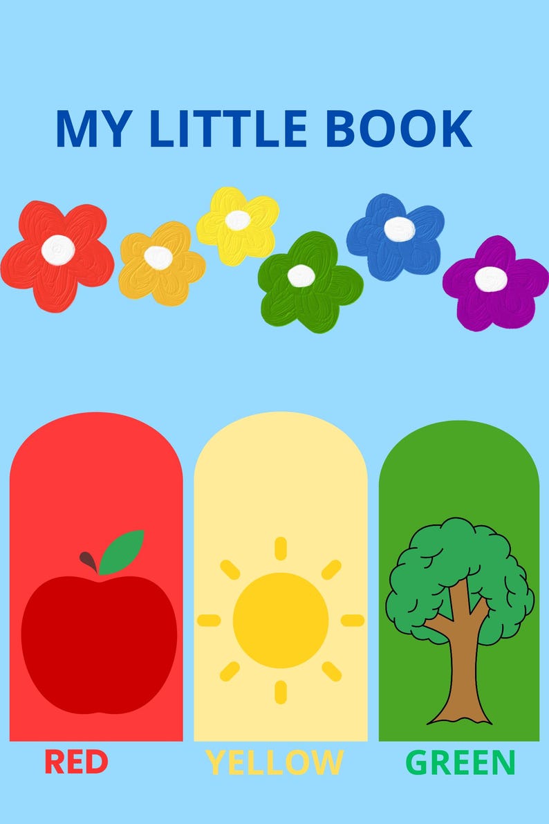 My Color Book for Kids – Digital PDF – Autism-friendly Learning Colors ...