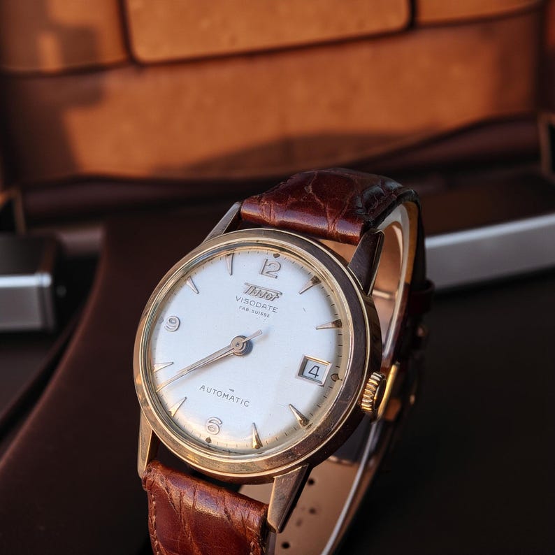 Tissot Visodate - 35mm Automatic 1960's 18k Gold - Etsy