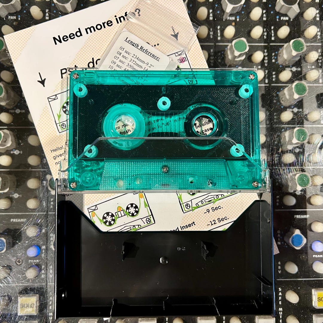 Build-your-own Cassette Loop DIY Kit (3d-printed Insert + J-card, No ...