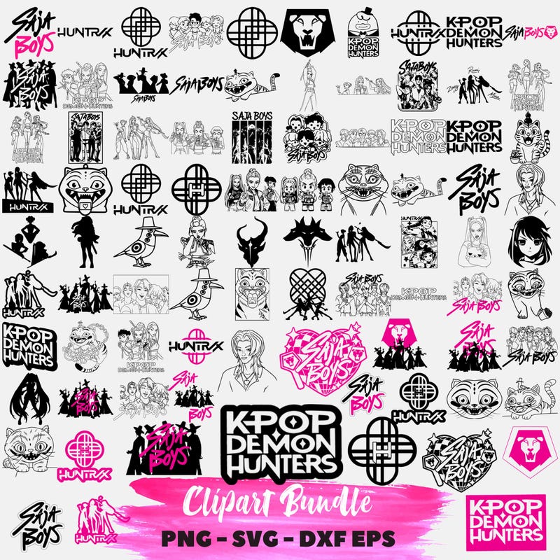 Kpop Demon Hunters Logos - Etsy