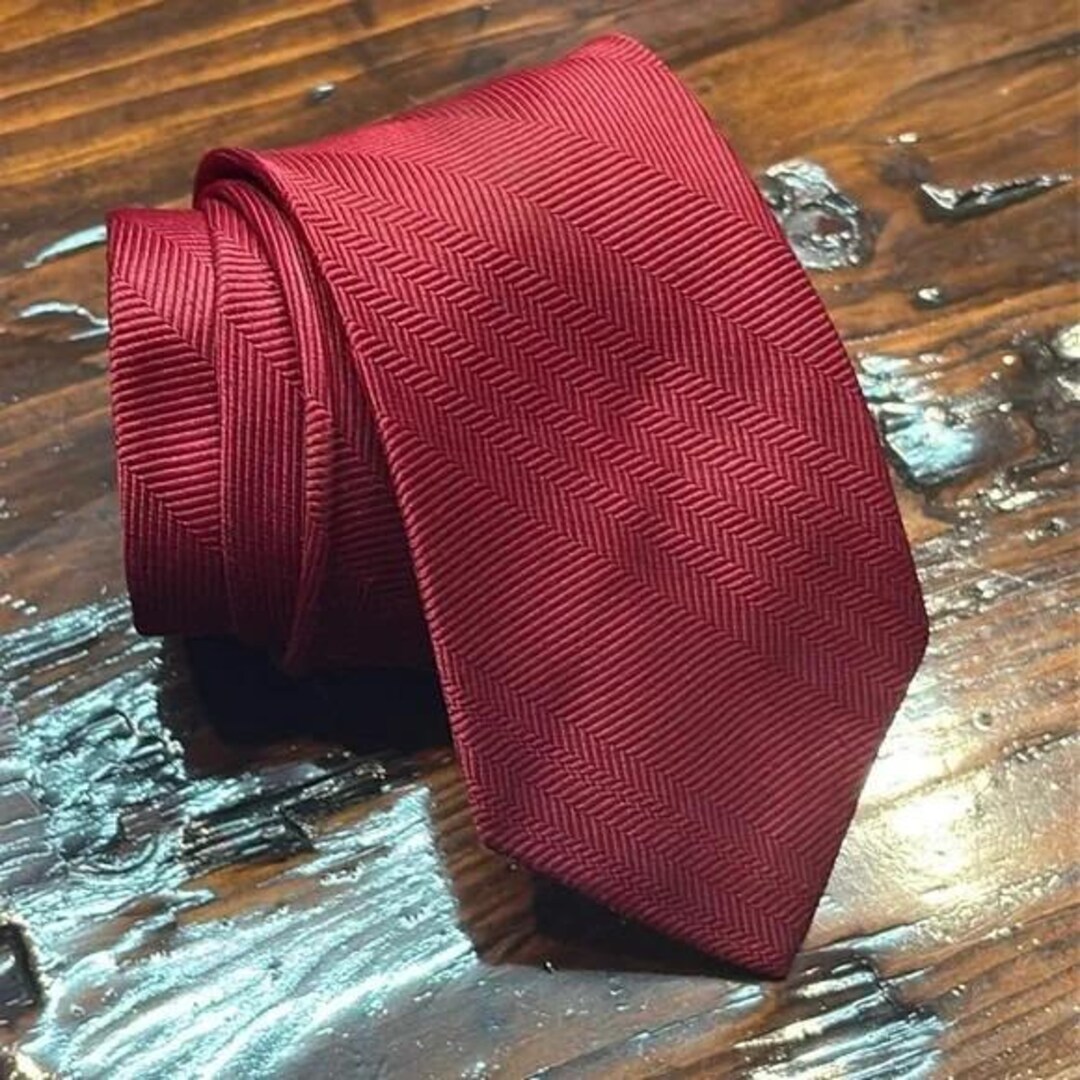 Dior Red Silk Tie – Textured Weave, Designer - Etsy