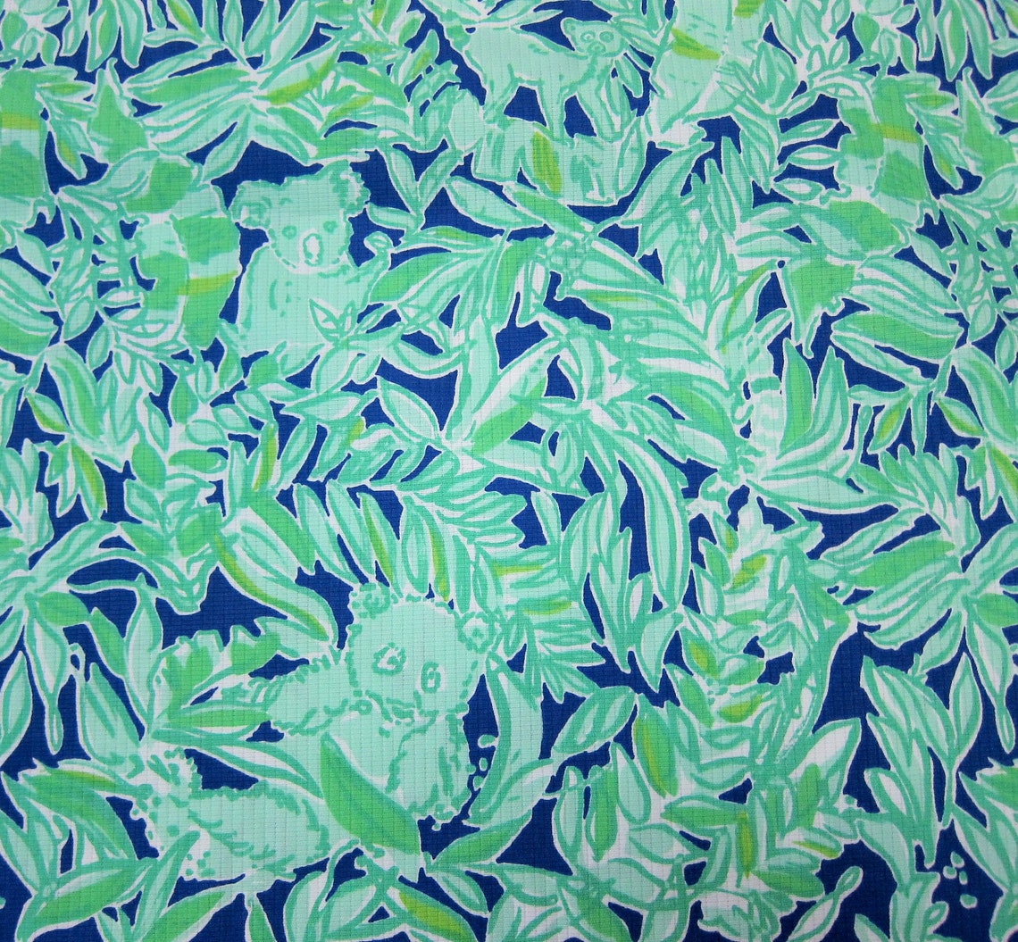 26" X 56" Koala of the Wild Dobby Cotton Fabric Lily - Etsy