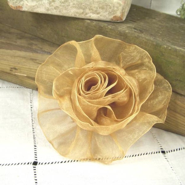 Ribbon Flower Clip - Etsy