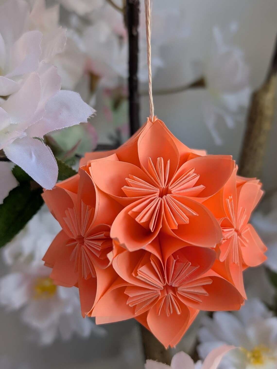 Kusudama Origami Flower Ball Ornament: Vibrant Bloom - Etsy
