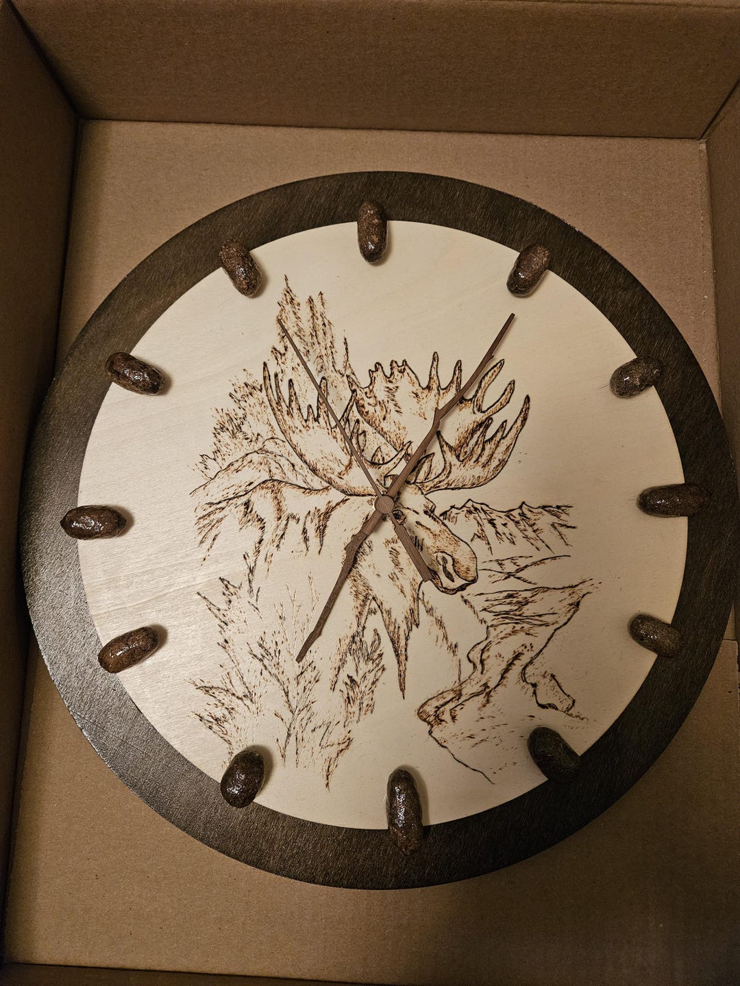 Moose Clock - Etsy
