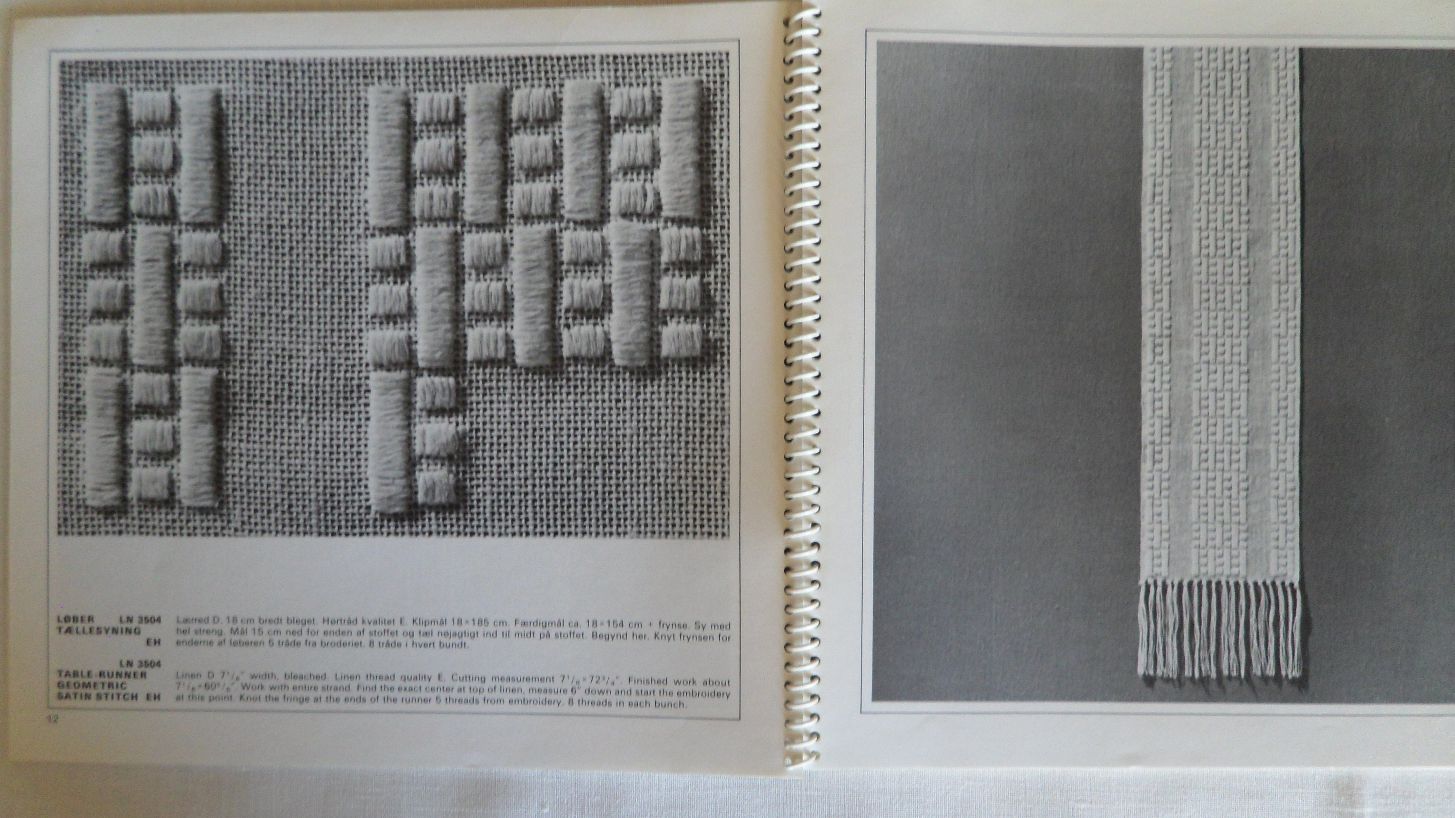 Counted Thread Embroidery/ Haandarbejdets Fremme 1968 / Vintage Danish ...