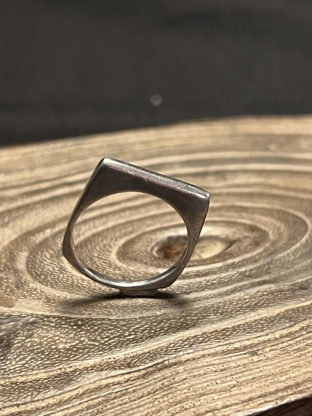 Modernist Sterling Silver Bar Ring - Etsy