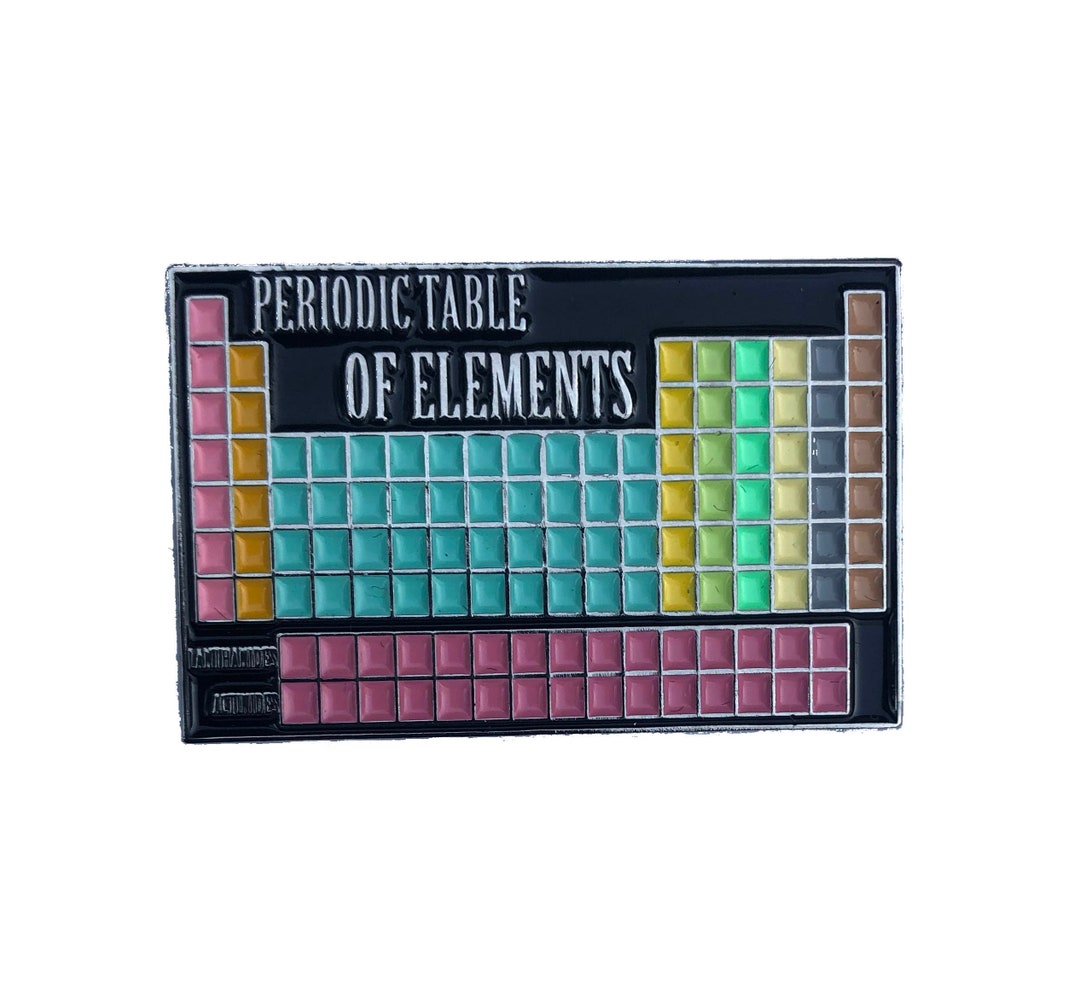 Periodic Table of Elements Lapel Pin Science Jewelry Pin - Etsy