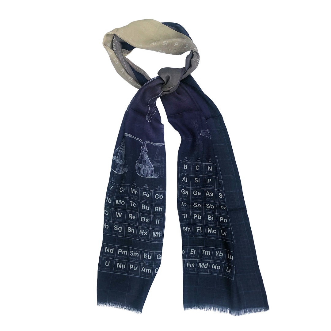 Periodic Table of Elements Scarf - Etsy