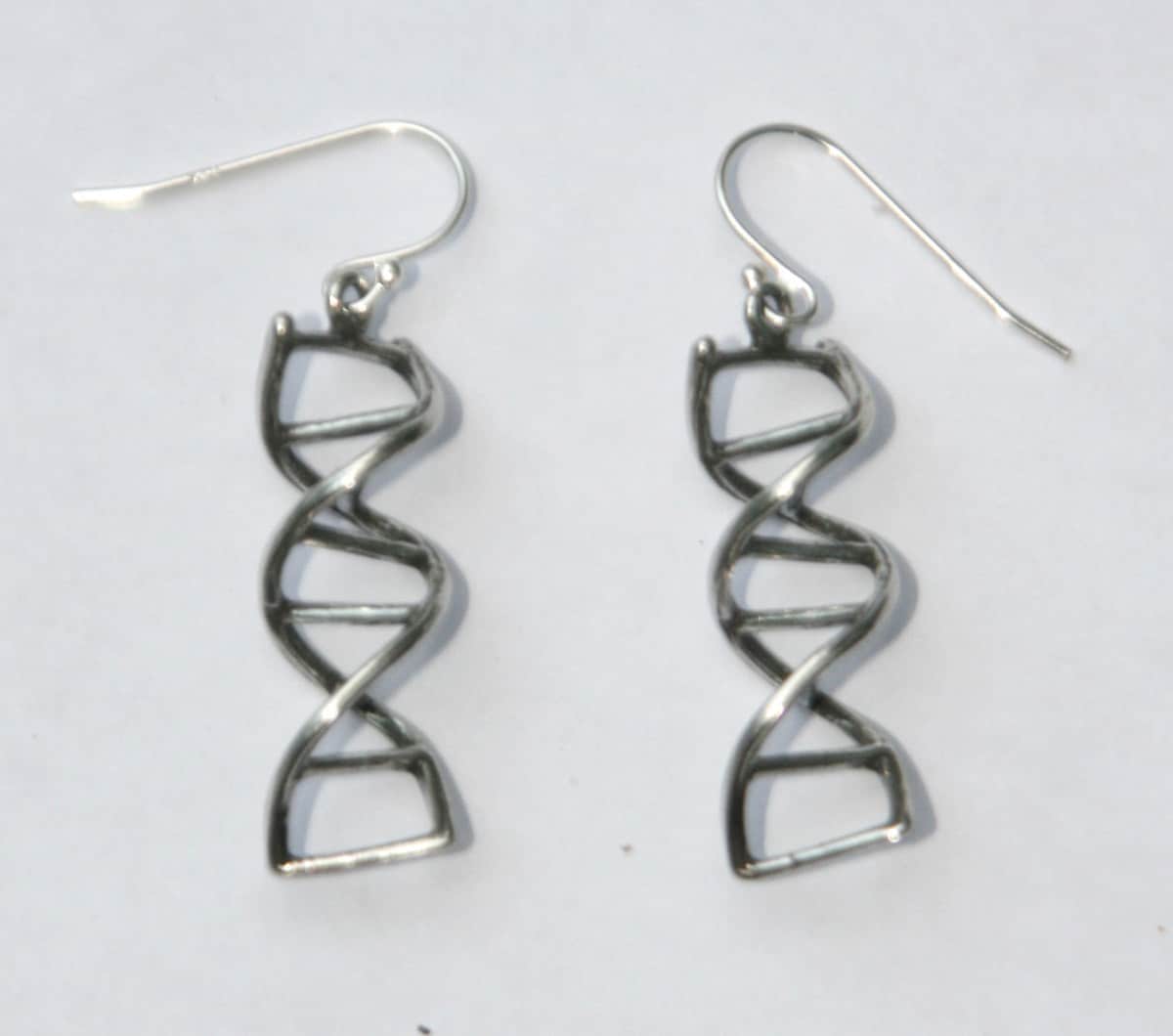 Sterling Silver DNA Earrings - Etsy