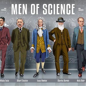 Men of Science Poster - Etsy