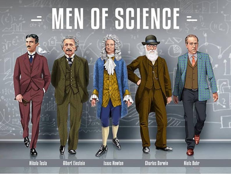 Men of Science Poster - Etsy