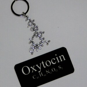 Oxytocin Molecule Key Chain - Etsy