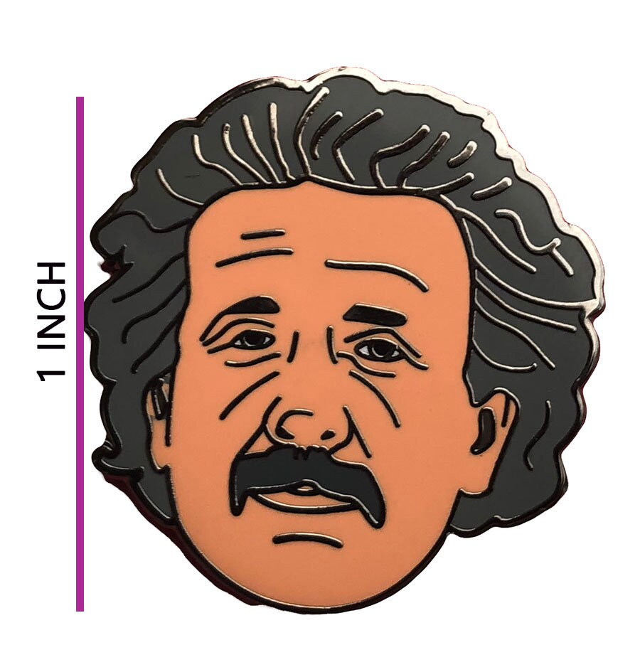 Albert Einstein Lapel Pin Science Pin Science Science Enamel - Etsy