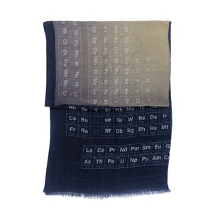 Periodic Table of Elements Scarf - Etsy