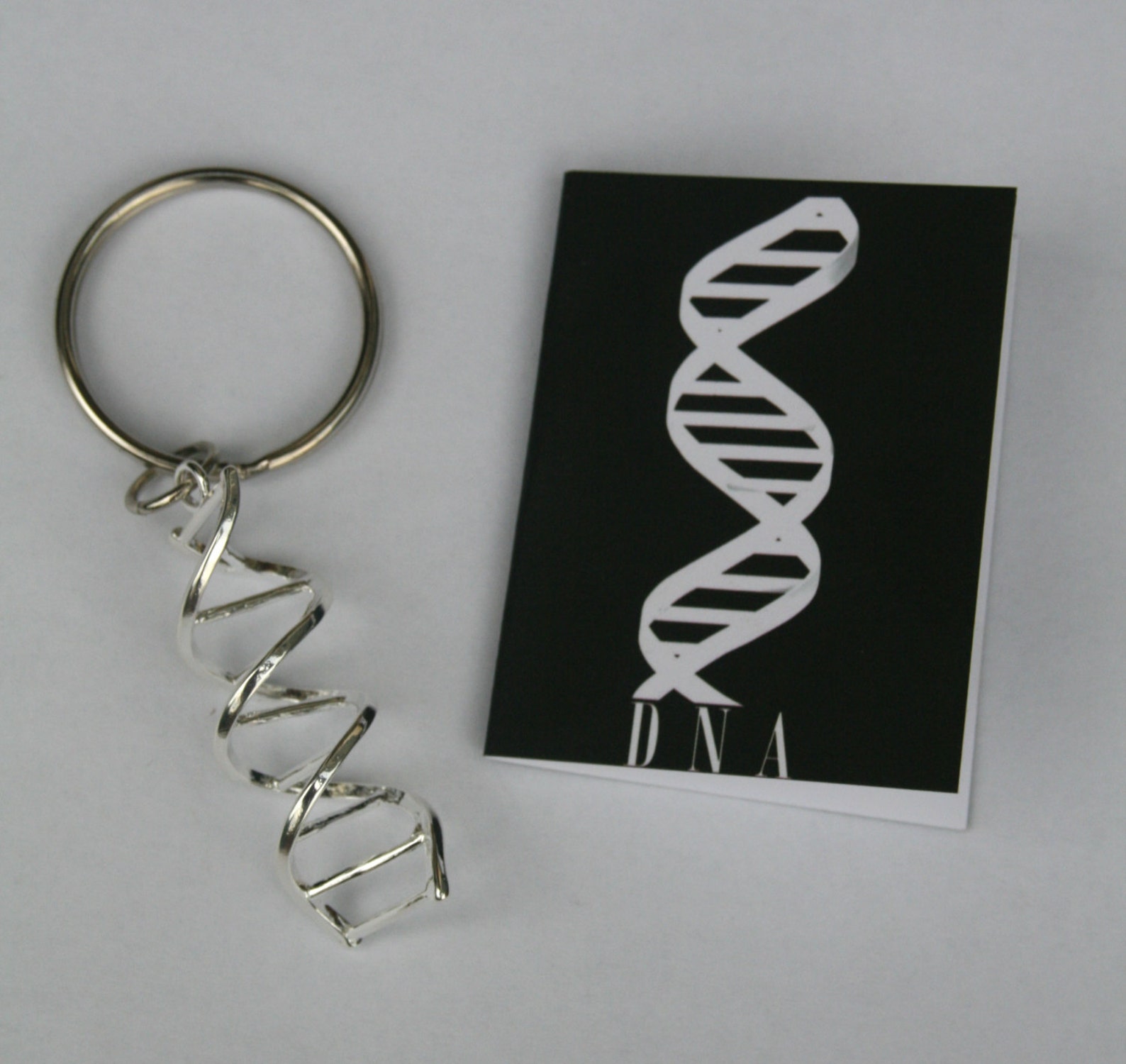 DNA Helix Science Key Chain Science Key Chain DNA Key Chain | Etsy