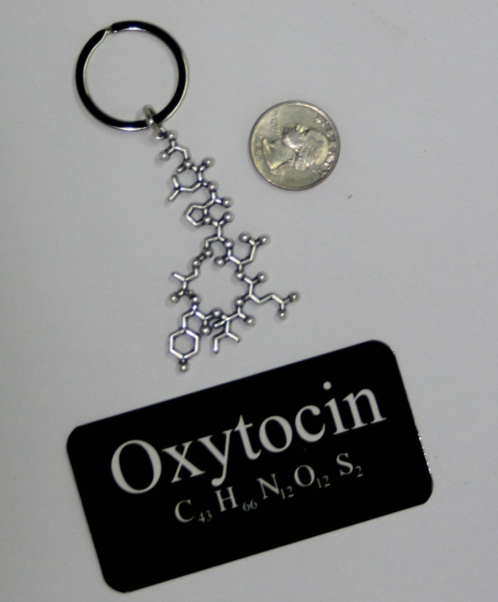 Oxytocin Molecule Key Chain | Etsy