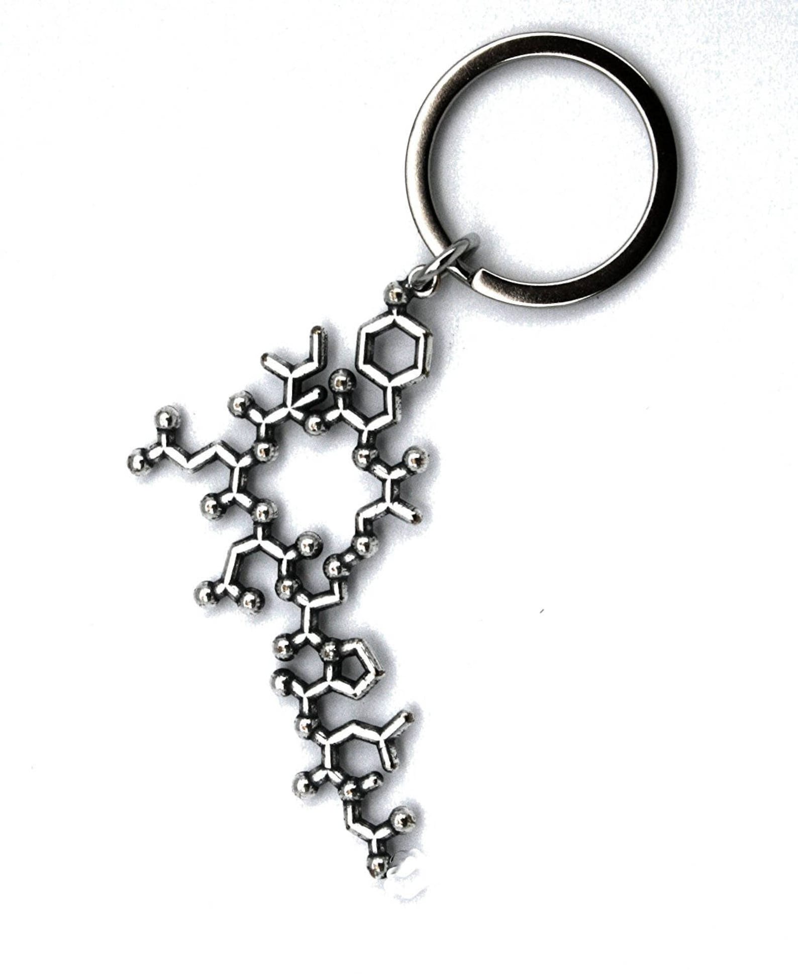 Oxytocin Molecule Key Chain | Etsy
