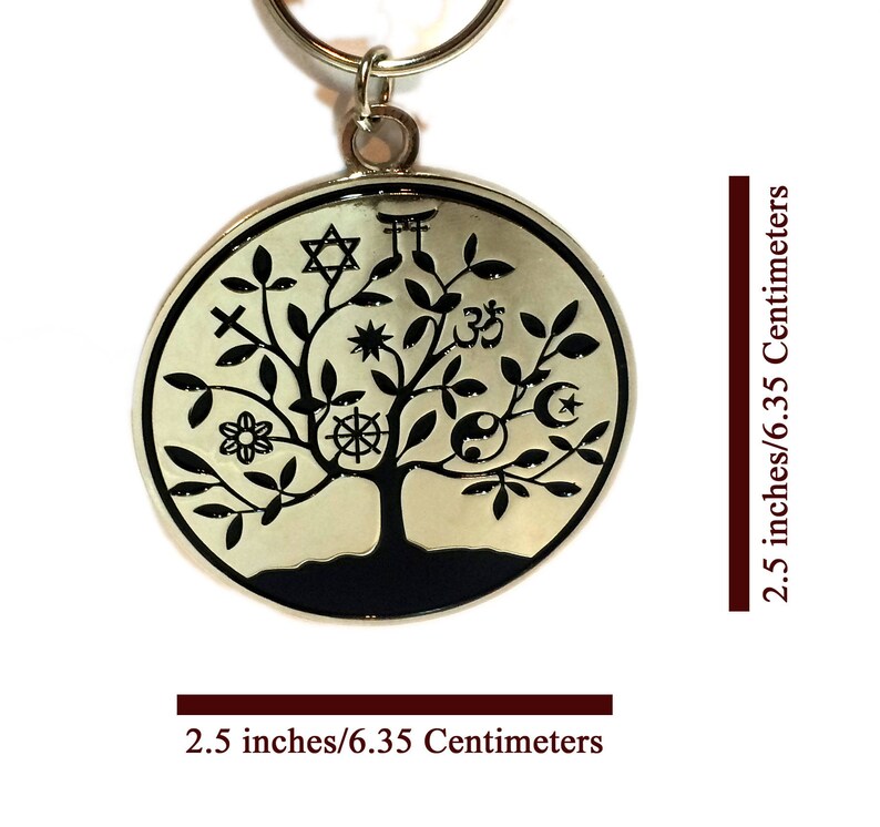 Universal Tree of Life Key Chain embrace Diversity - Etsy