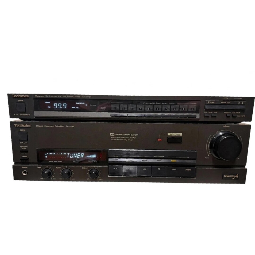 Technics Su-v98 Class a Amplifier St-s98a Quartz Am/fm Tuner Tested ...