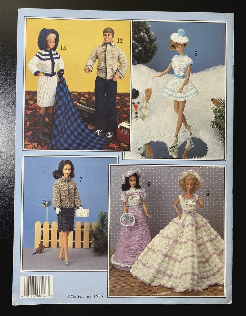 RARE! Barbie Paradise Cruise Ship + 8 Vintage Crochet Pattern Magazines ...