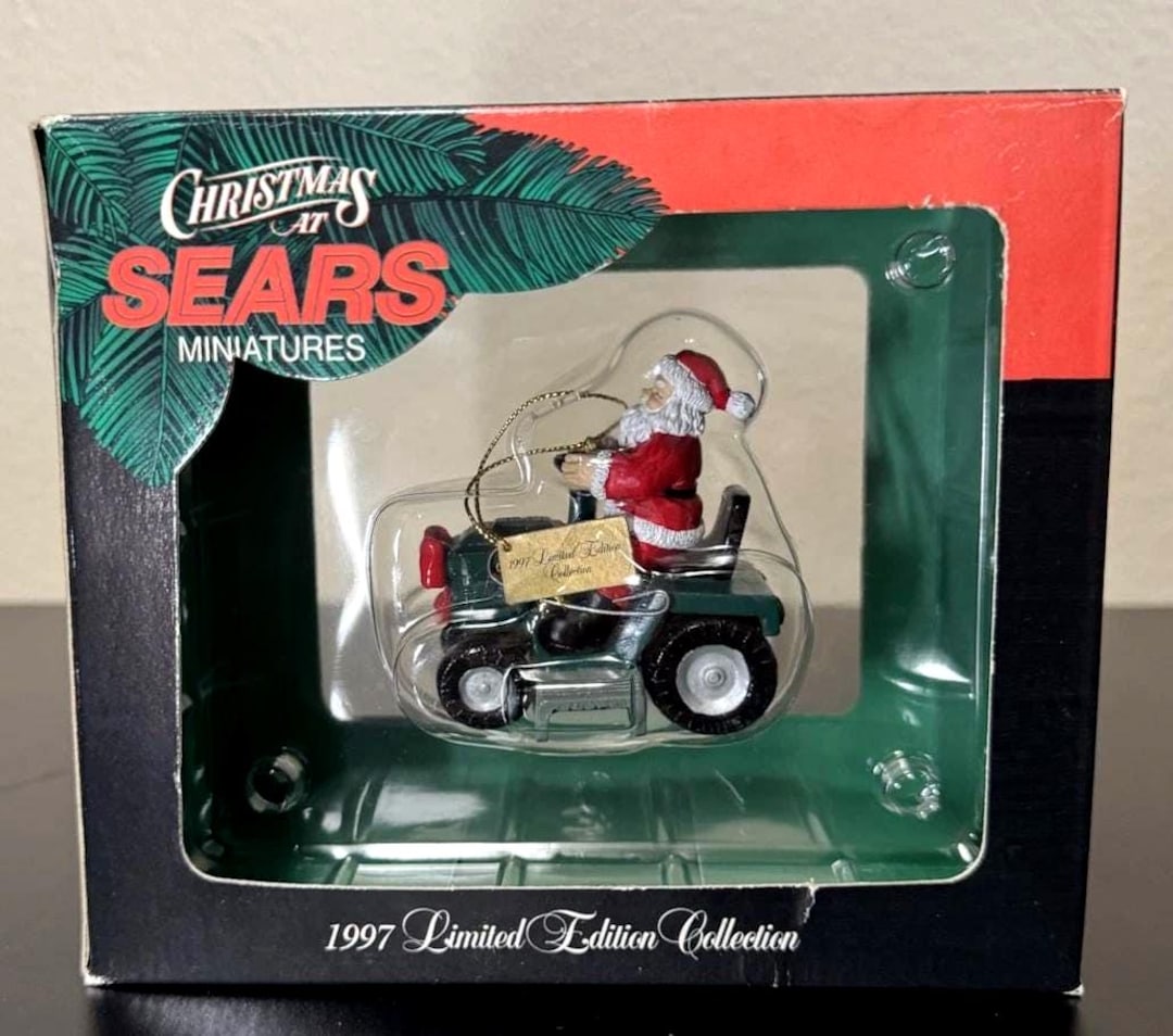1997 Sears Craftsman Santa Ornament • Mr. Christmas • Limited Edition ...