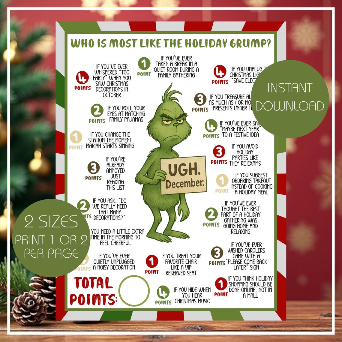 Who is Most Like the Holiday Grump, Who is the Grumpiest, Grumpmas ...