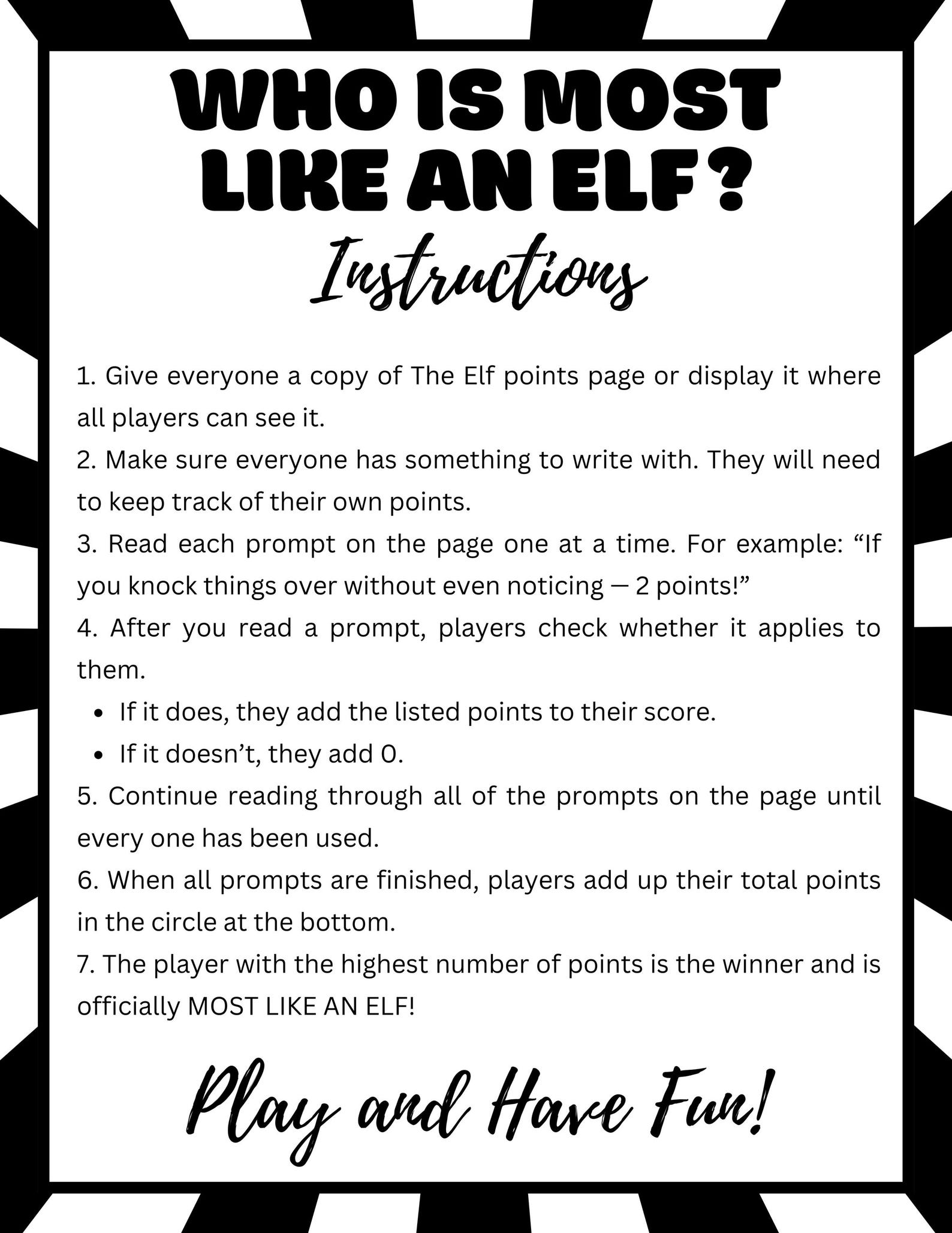 Christmas Who is Most Like an Elf Game | Holiday Office Party Games ...