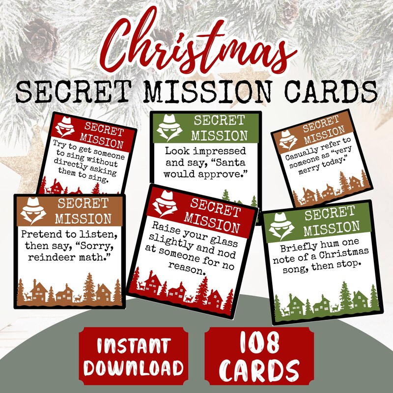 Christmas Secret Task - Etsy