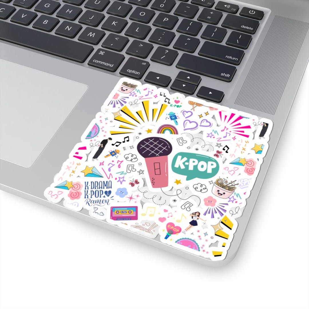 K-pop Sticker Pack, Colorful Music Stickers for Water Bottles, Laptops ...