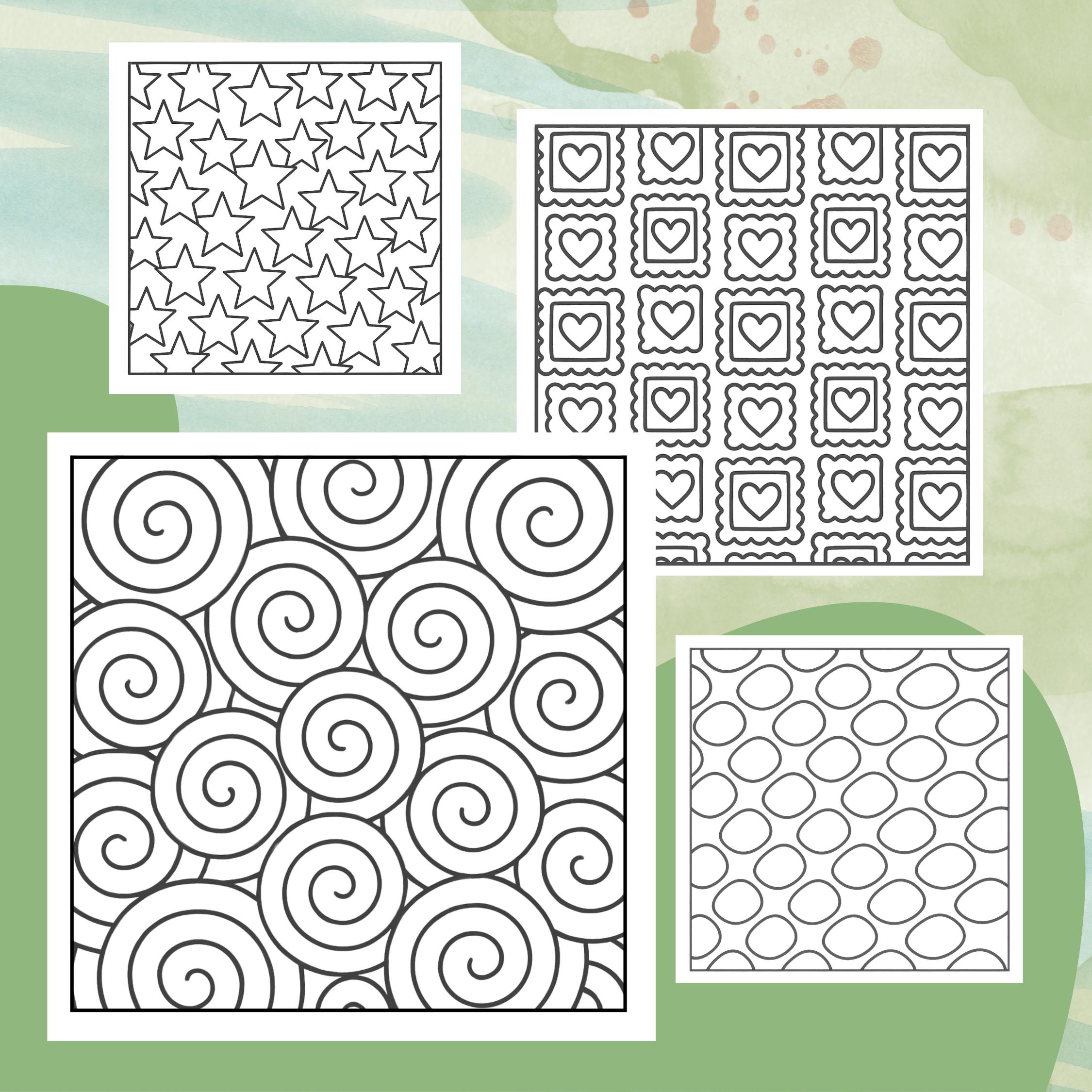 Satisfying Pattern Coloring Pages for Adults: 30 Relaxing Designs ...
