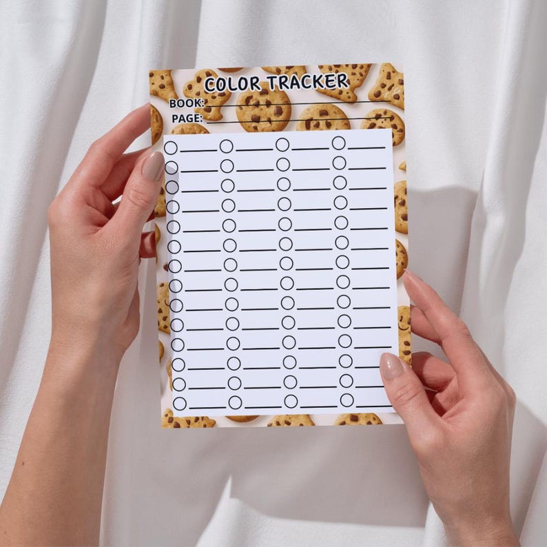 Coloring Book Swatch Tracker Sheets: A5 Printable | 9 Designs (digital ...