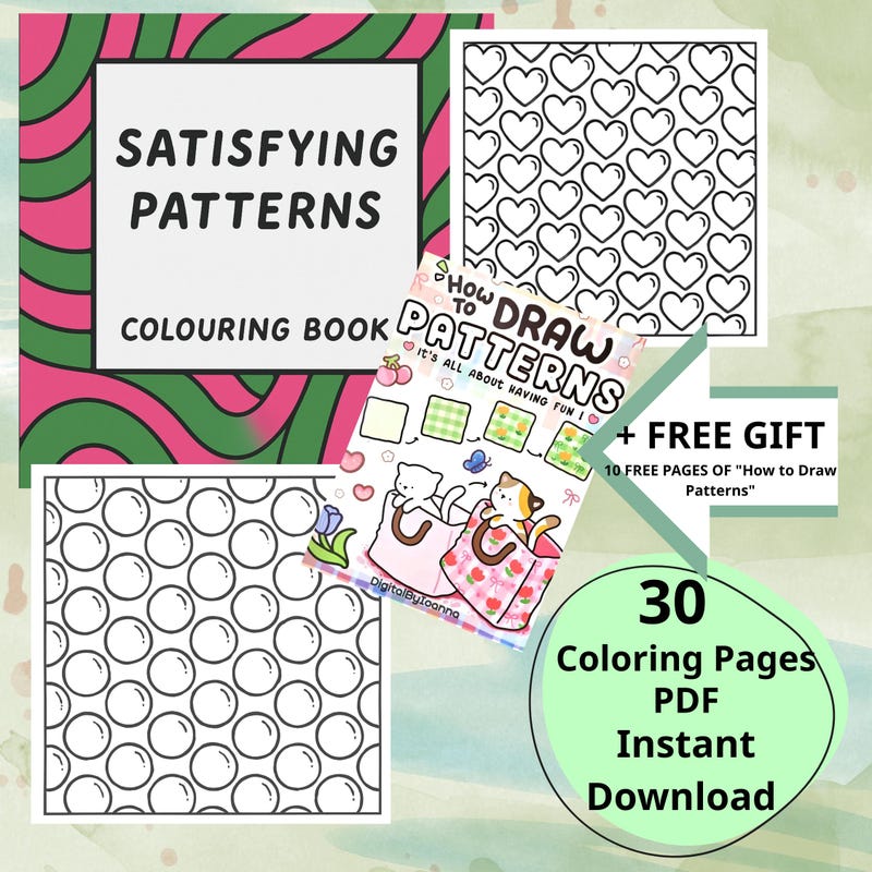 Square Coloring Book - Etsy