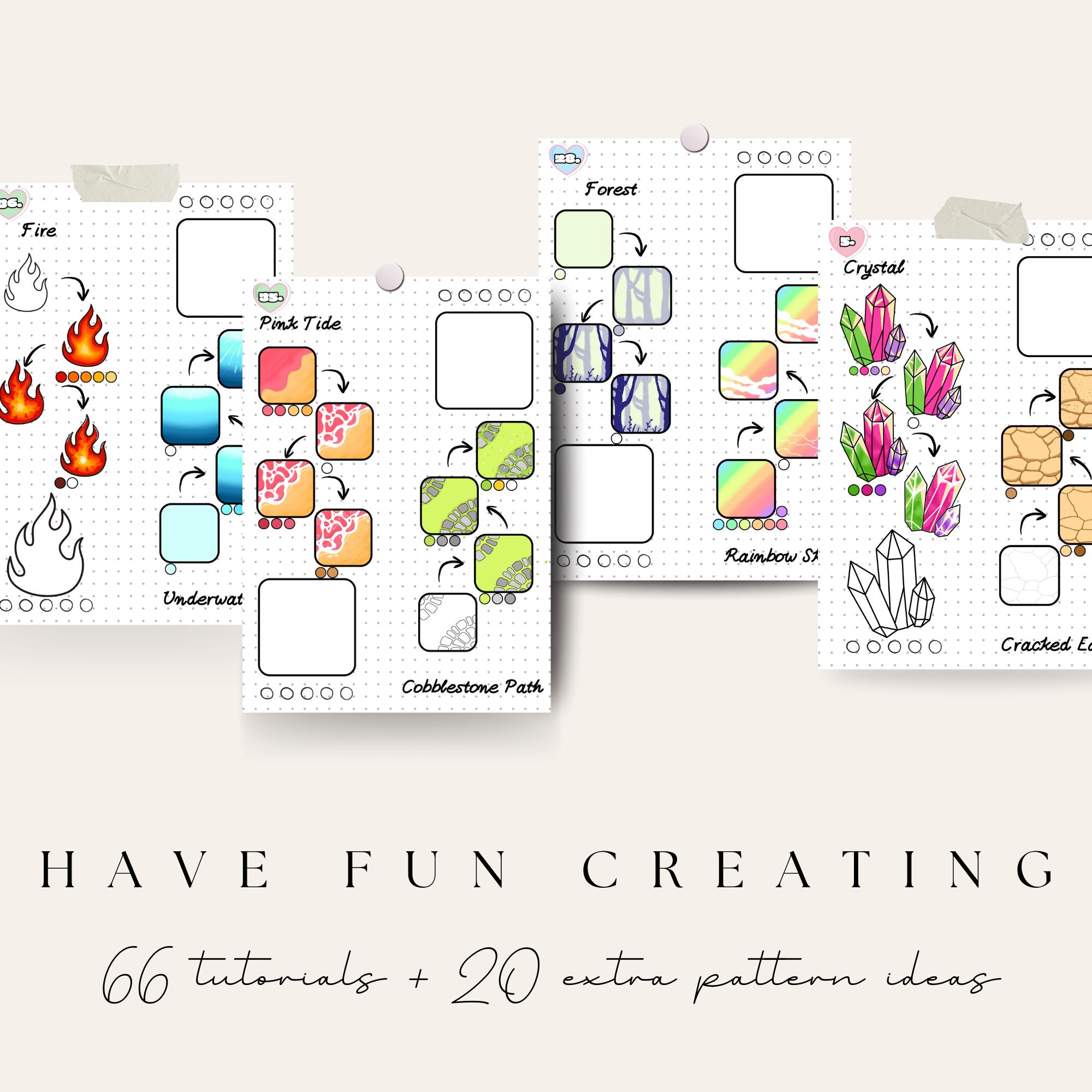 How to Draw Patterns Coloring Book |66 Tutorials + 20 Extra Patterns ...