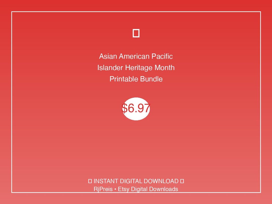 AAPI Heritage Month Printable Bundle | Classroom Posters, Activities ...