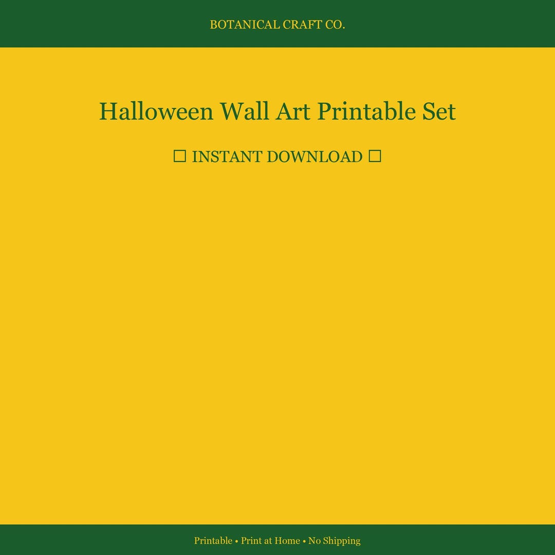 Halloween Wall Art Printable Set – Vintage Apothecary Boho Witch - Etsy