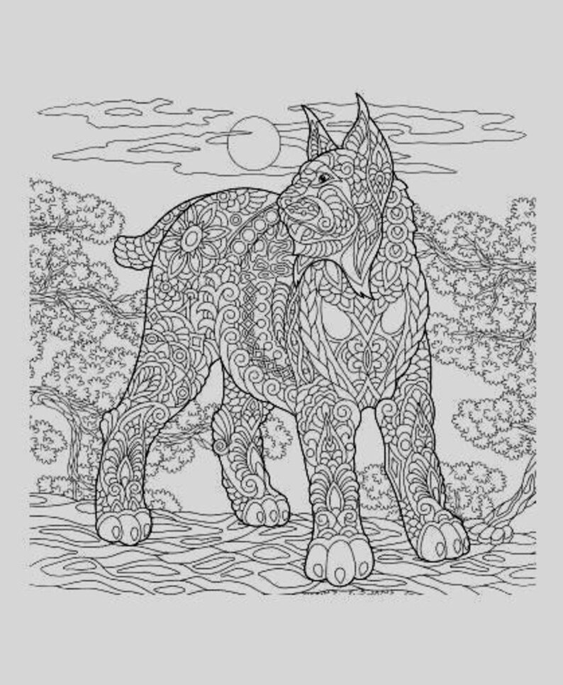 Relaxing Animals Prints for Coloring - Etsy