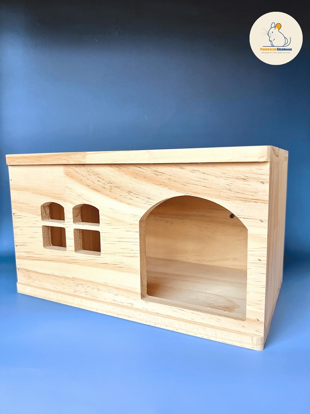 Natural Kiln-dried Pine Hideout / House for Small Pet Cages - Chew Safe ...