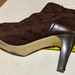 Vintage 1990s Brown Suede Victorian Edwardian Reproduction High Top ...