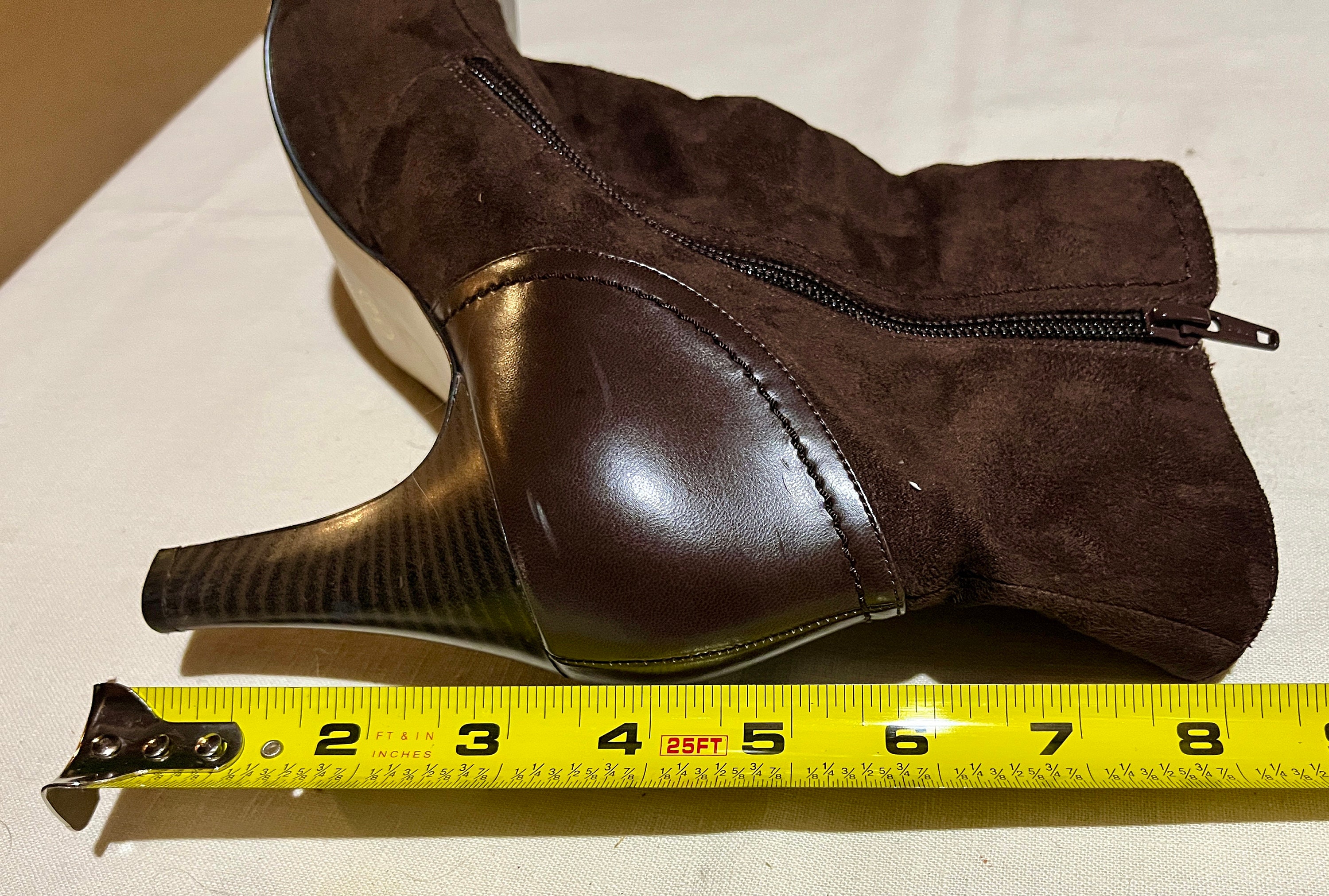 Vintage 1990s Brown Suede Victorian Edwardian Reproduction High Top ...