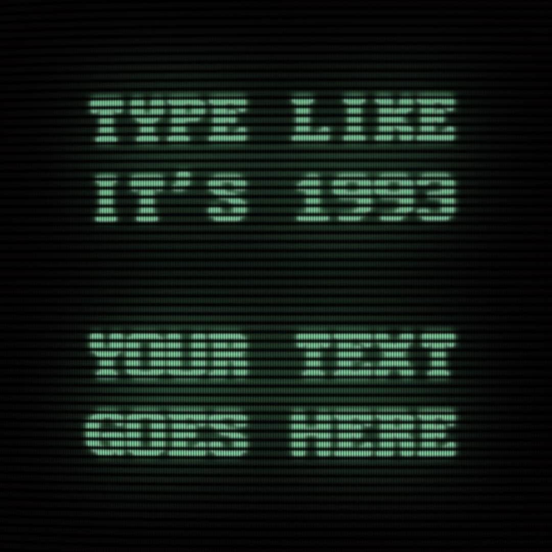 Custom CRT Text Glow Effect: Retro Computer Screen PNG - Etsy