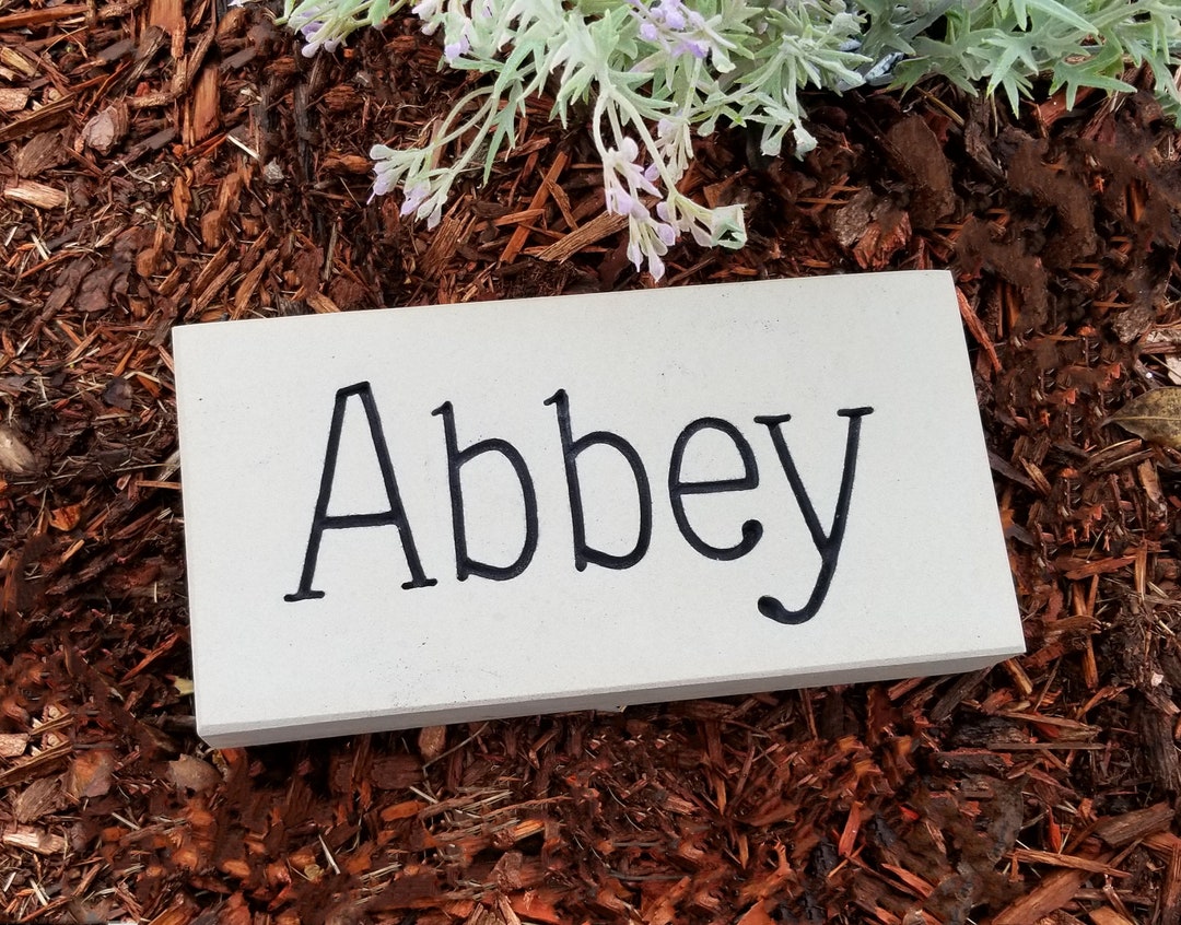 PAVER Carved in Stone Real Stone Custom Engraving Mother's Day Gift for ...