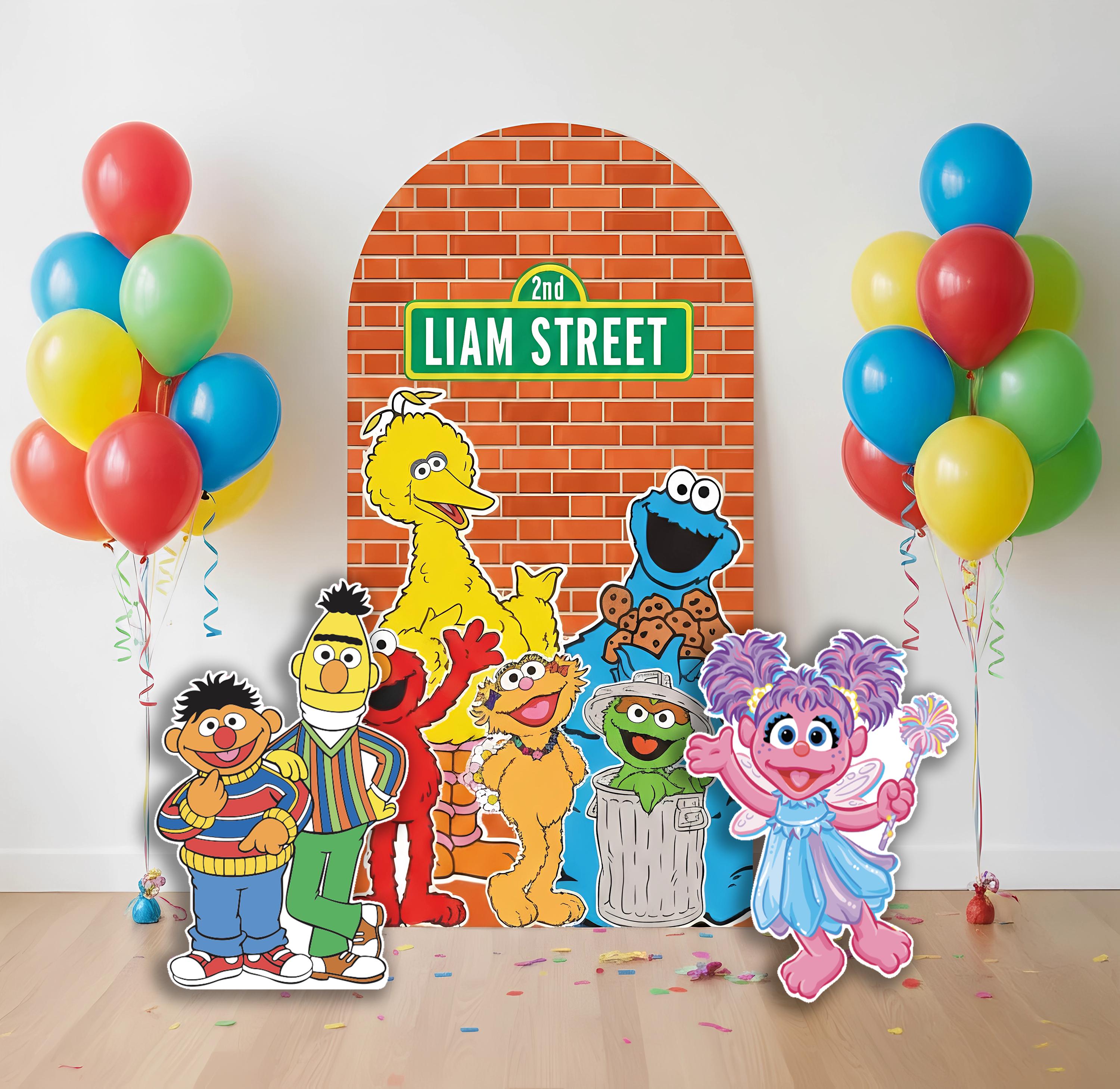STANDS INCLUDED BACKDROP , Cookie Monster Sesame Street Backdrop ...