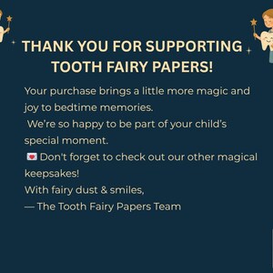 Editable Tooth Fairy Note & Receipt Template: Keepsake Certificate ...