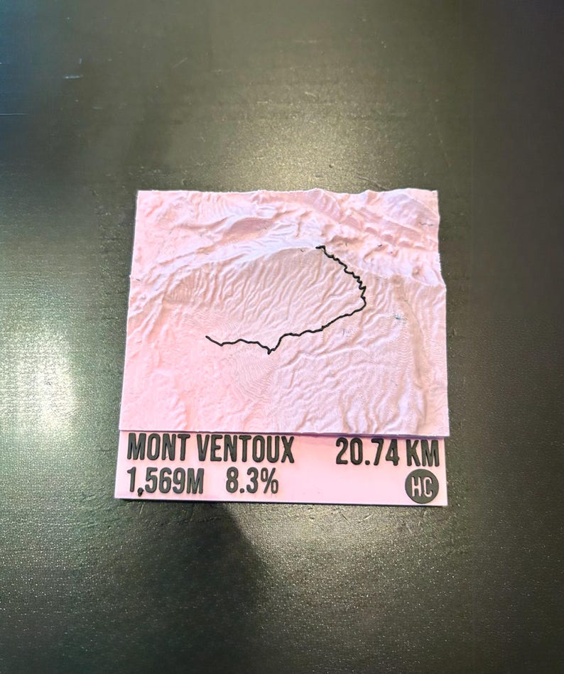 Custom 3D Printed Running Route | Personalised Strava Cycling Map ...