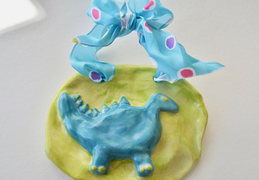 Dinosaur Ceramic ~ Dinosaur Art ~ Dinosaur First Birthday ~ Children ...