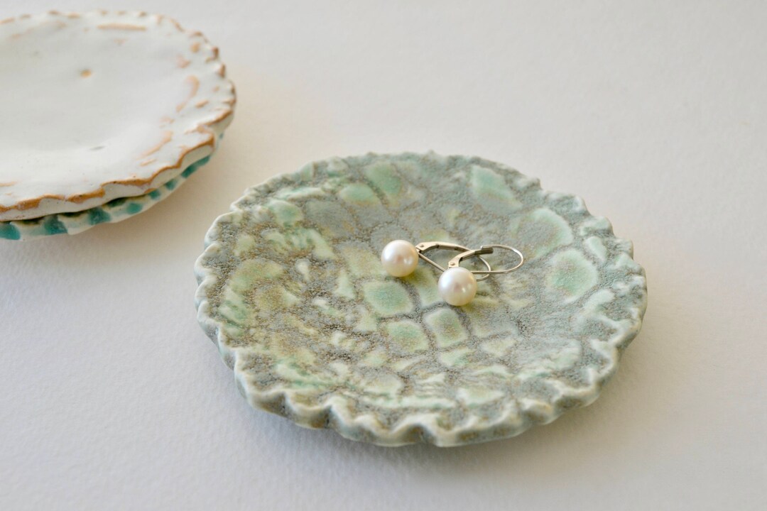 Jewelry Dish ~ Pottery Jewelry Holder ~ Ceramic Ring Plate ~ Ceramic ...